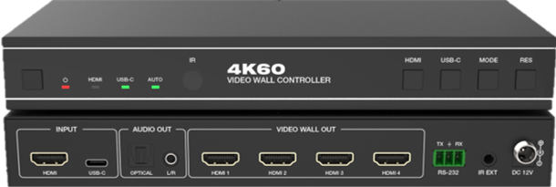 18Gbps 1x4 Video Wall Controller – Local Electronics Tasmania